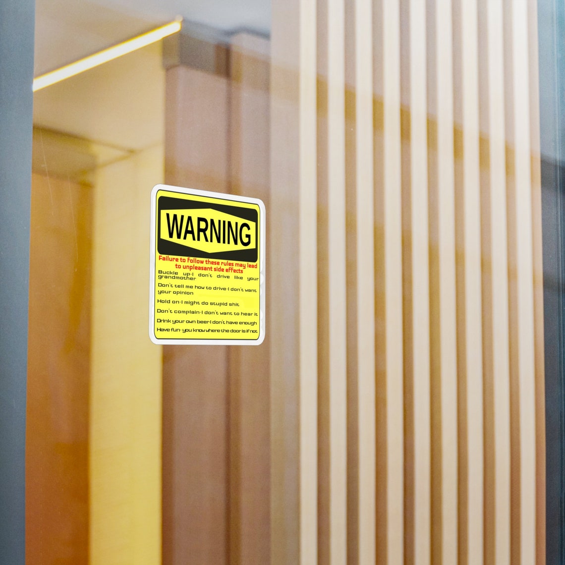 Warning Sticker, UTV Warning Sticker, Side by Side Warning Sticker ...