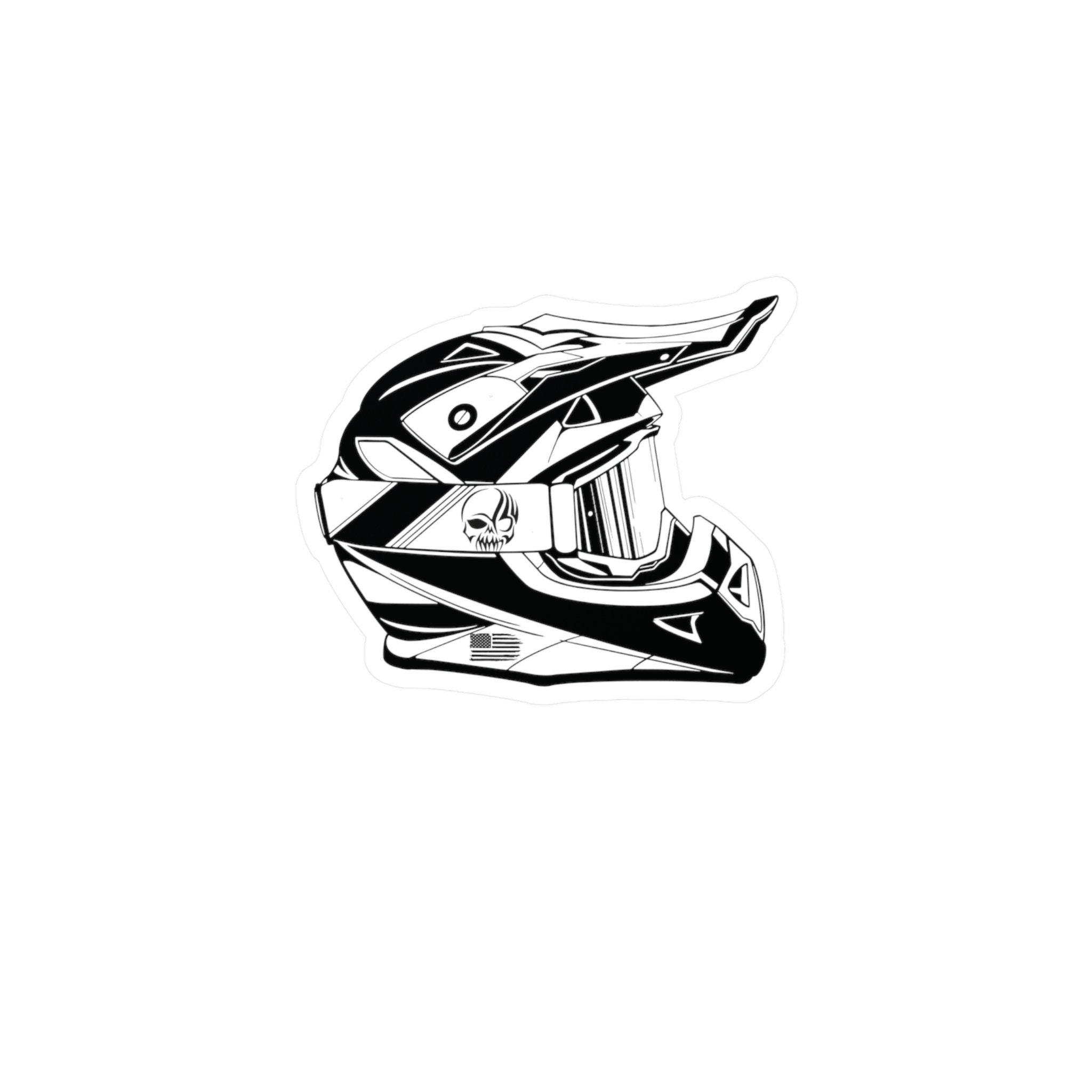 Dirt Bike Helmet Sticker, Motocross Sticker, Dirt Bike Decal, Indoor ...