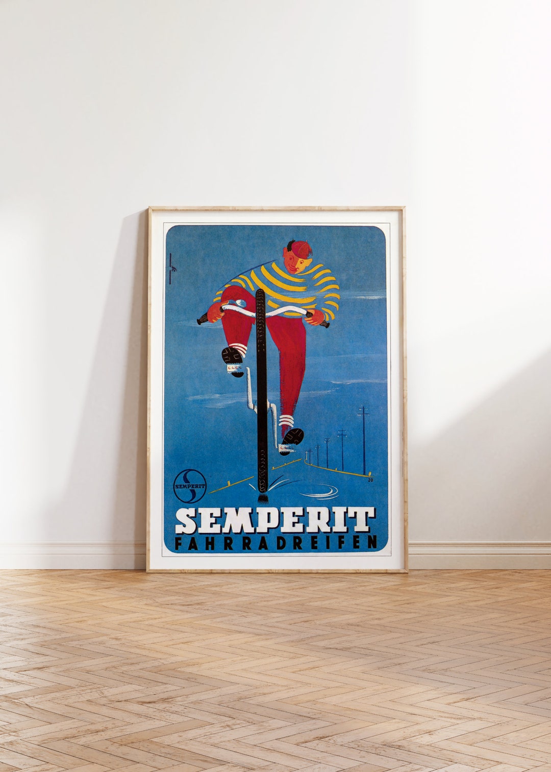 Poster Bicycle Vintage Semperit Bicycle Tires - Etsy