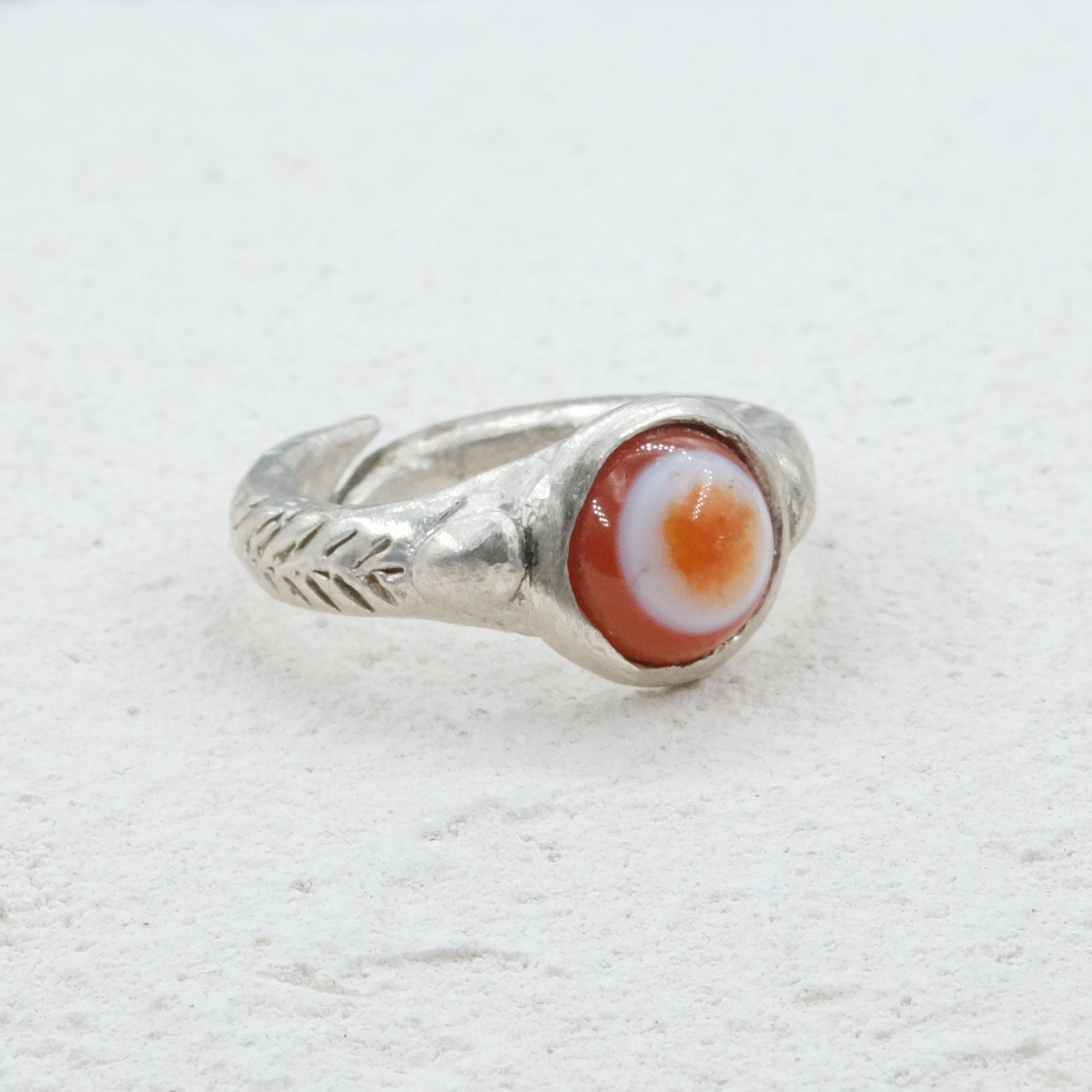 Sulemani Stone Ring, Suleymani Agate Ring, White Akik Gemstone Jewelry ...