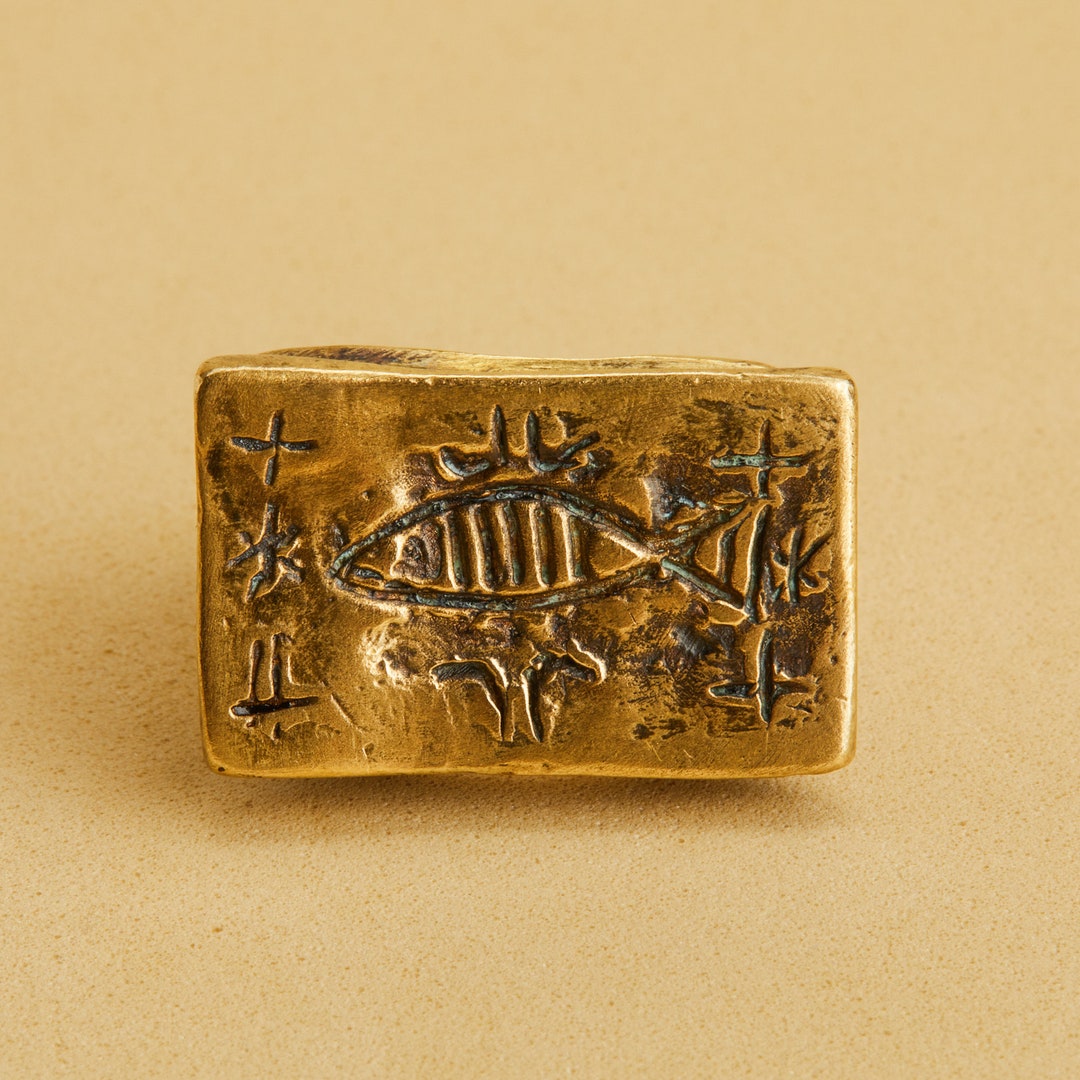 Egyptian Style Bronze Ring Handmade Mesopotamia Ring Ancient - Etsy