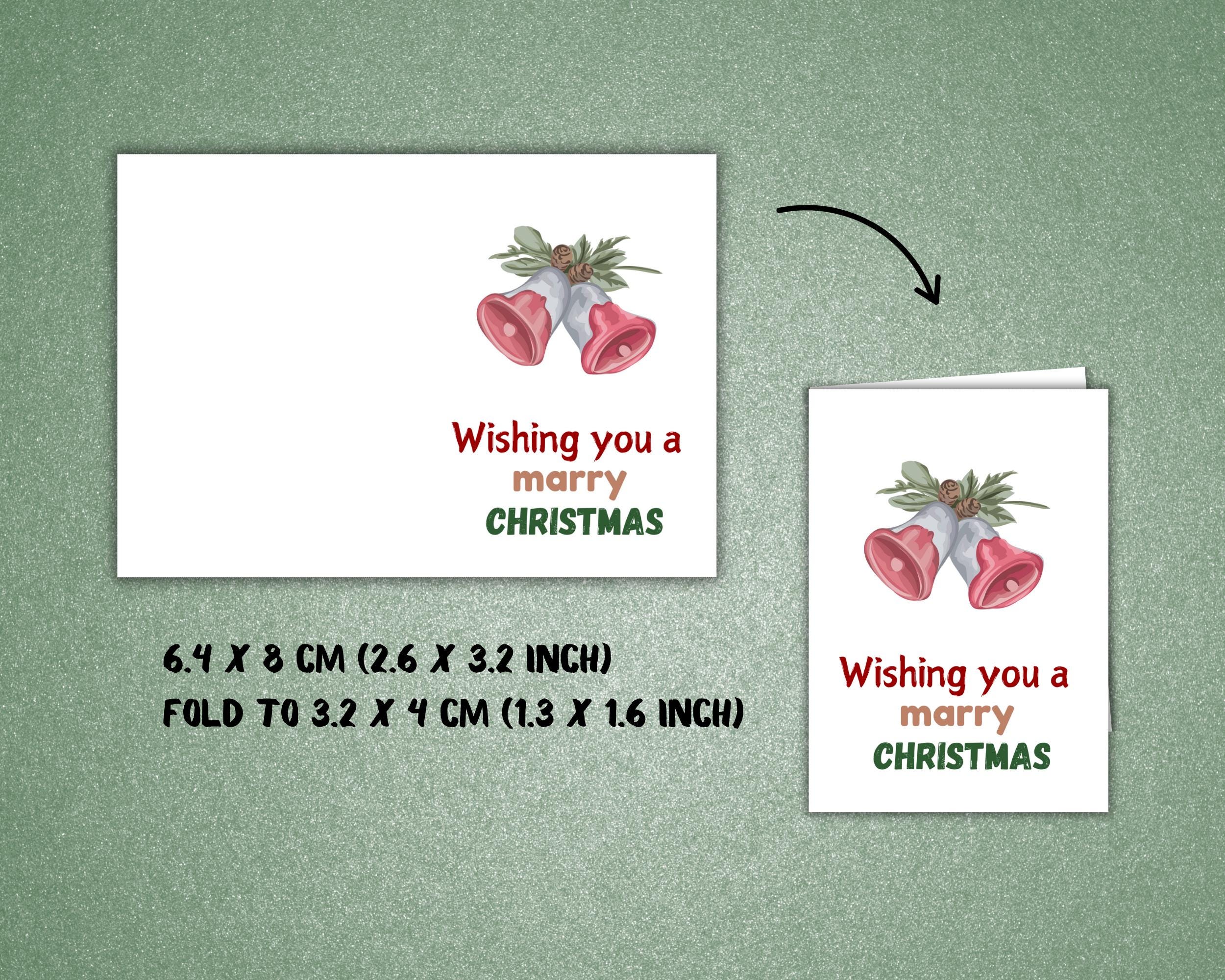 Watercolor Mini Christmas Cards Set | Printable Greeting Cards (a4 ...