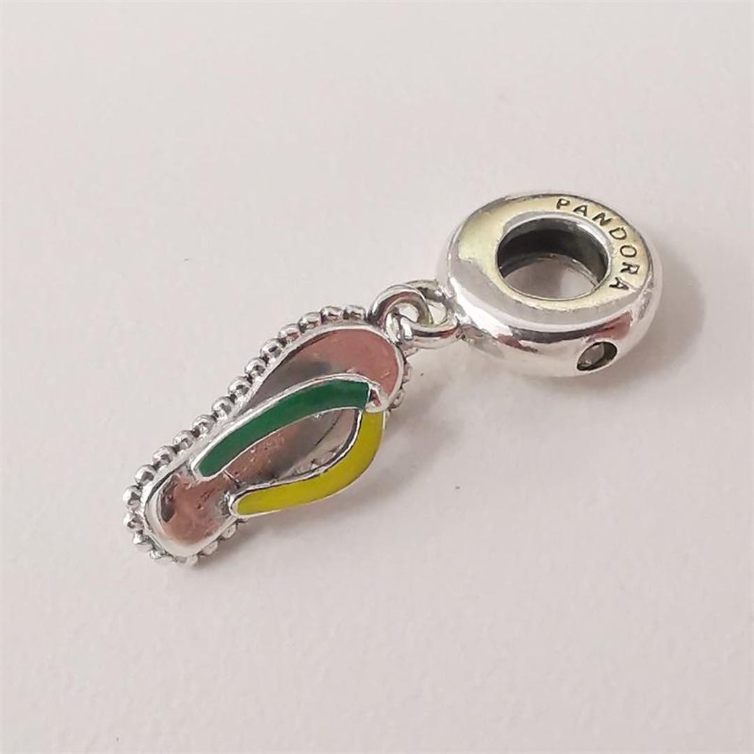 Pandora Sterling Silver Flip-flop Dangle Charm - Etsy