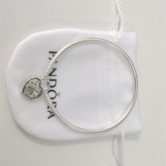 PANDORA Parks Fantasyland Castle Heart Bracelet 7.5 New Etsy