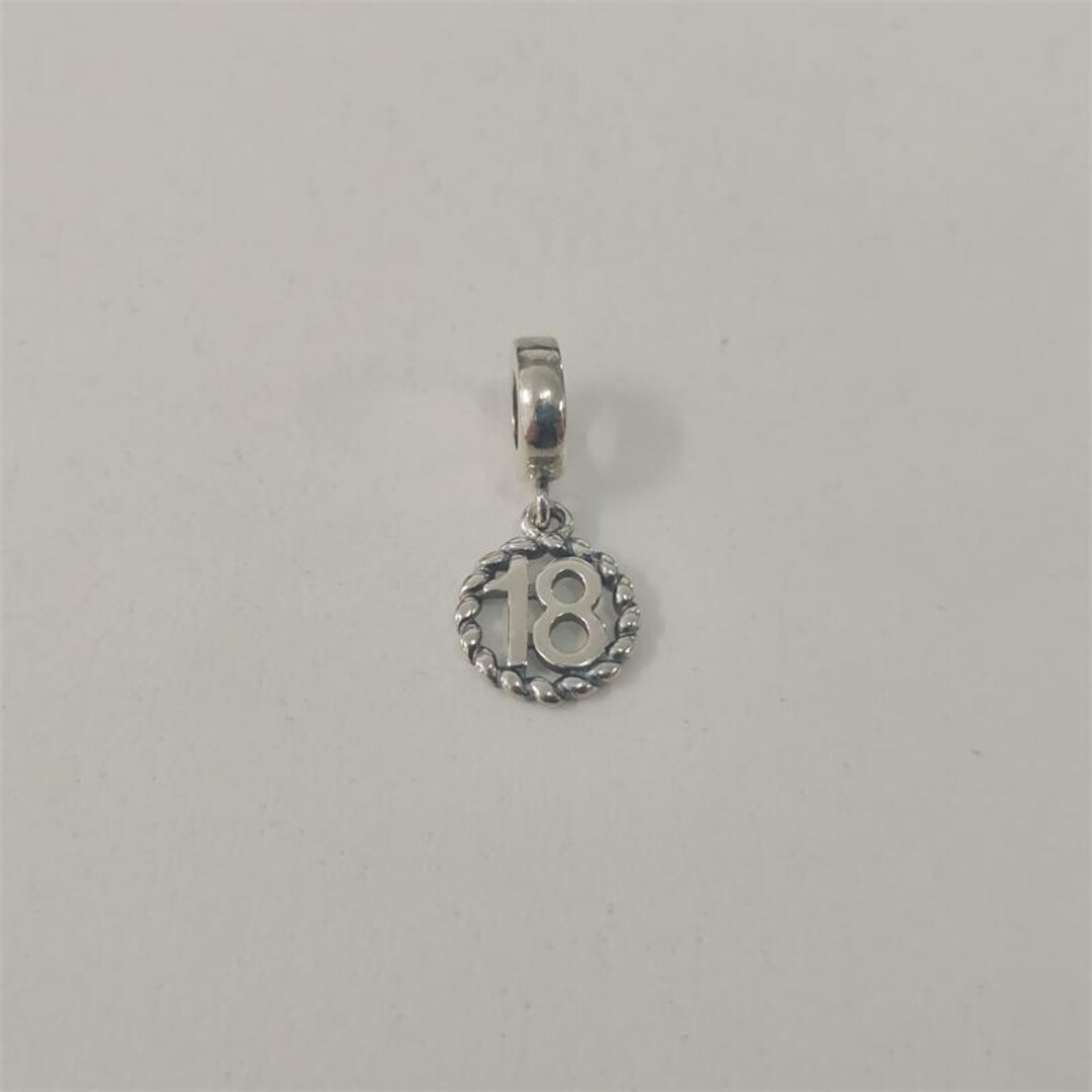 New Eighteen Pandora Happy 18th Birthday Charm S925ale With Free Pouch ...