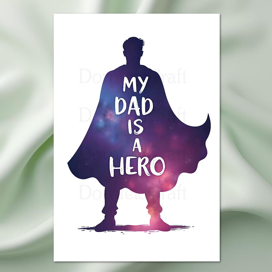 Printable Father’s Day Card | Superhero Dad Card | Funny Pun Card for ...