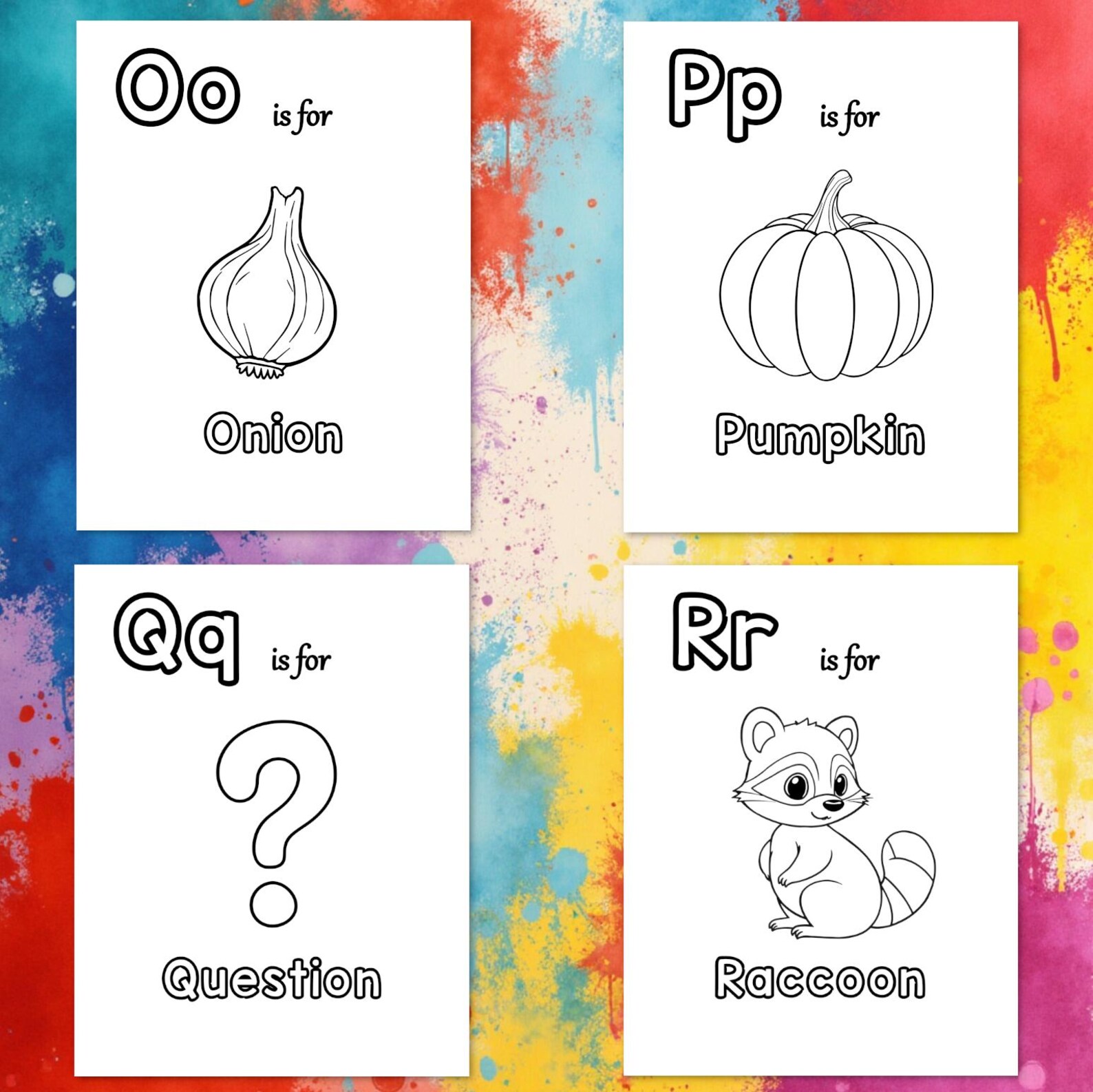ABC Alphabet Coloring Pages, Preschool Printable Activity, Baby First ...