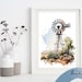 Set of 3 South African Windpomp Watercolour Digital Download - Etsy