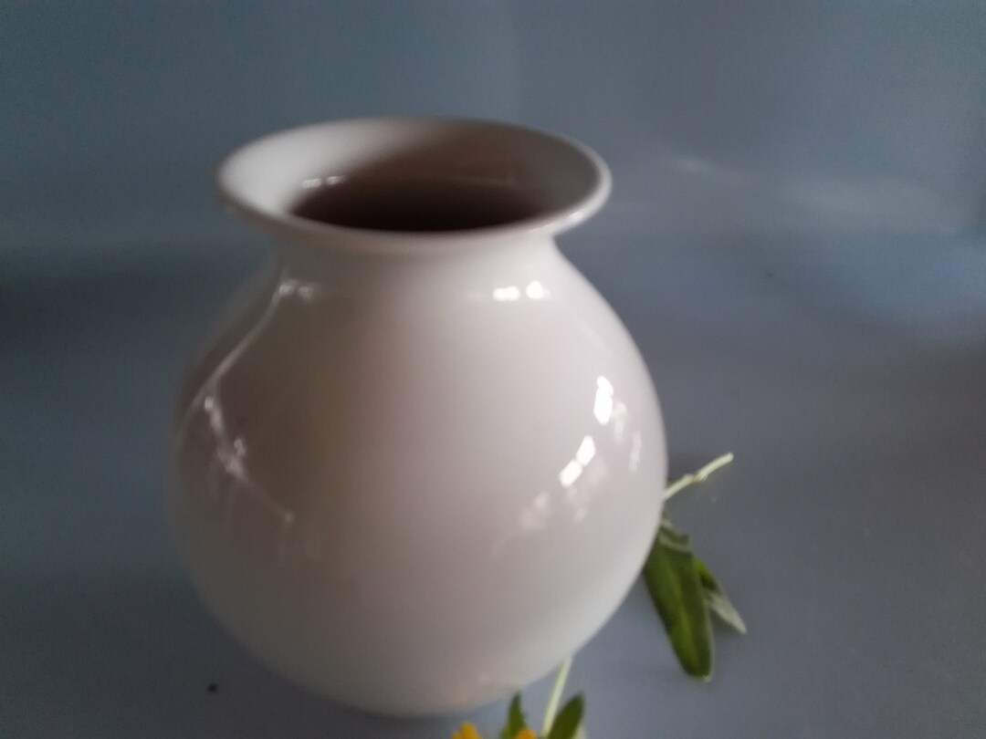 Beautiful Simple White Vase Made of Porcelain - Etsy
