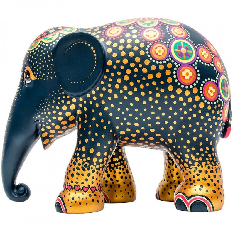 Elephant Statue Bindi | Hand Painted Elephant Figurine | Elephant ...