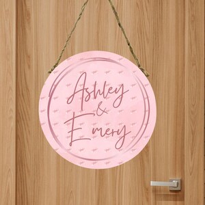 Personalized Dorm Door Sign, Coquette Room Decor, Dorm Room Essentials ...