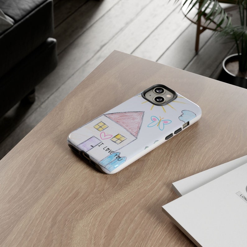 Kids Drawing Gift, Personalized Photo Phone Case, Custom Drawing Phone ...