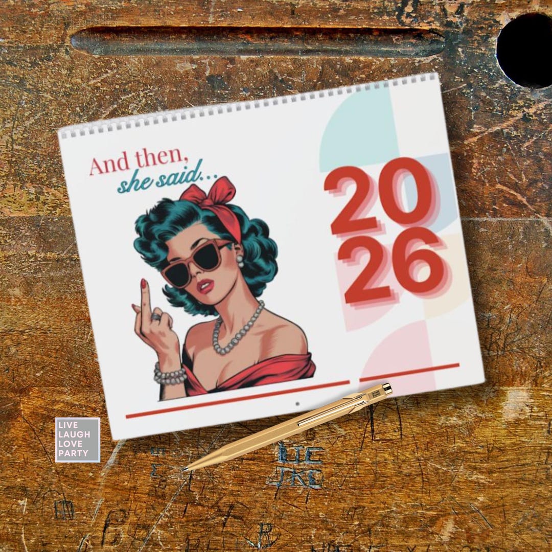 2026 Snarky Pin-up Girl Calendar: Sassy Desk Decor - Etsy UK