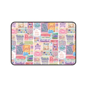 Daily Affirmations Desk Mat, Desk Mat Aesthetic, Gaming Desk Mat ...