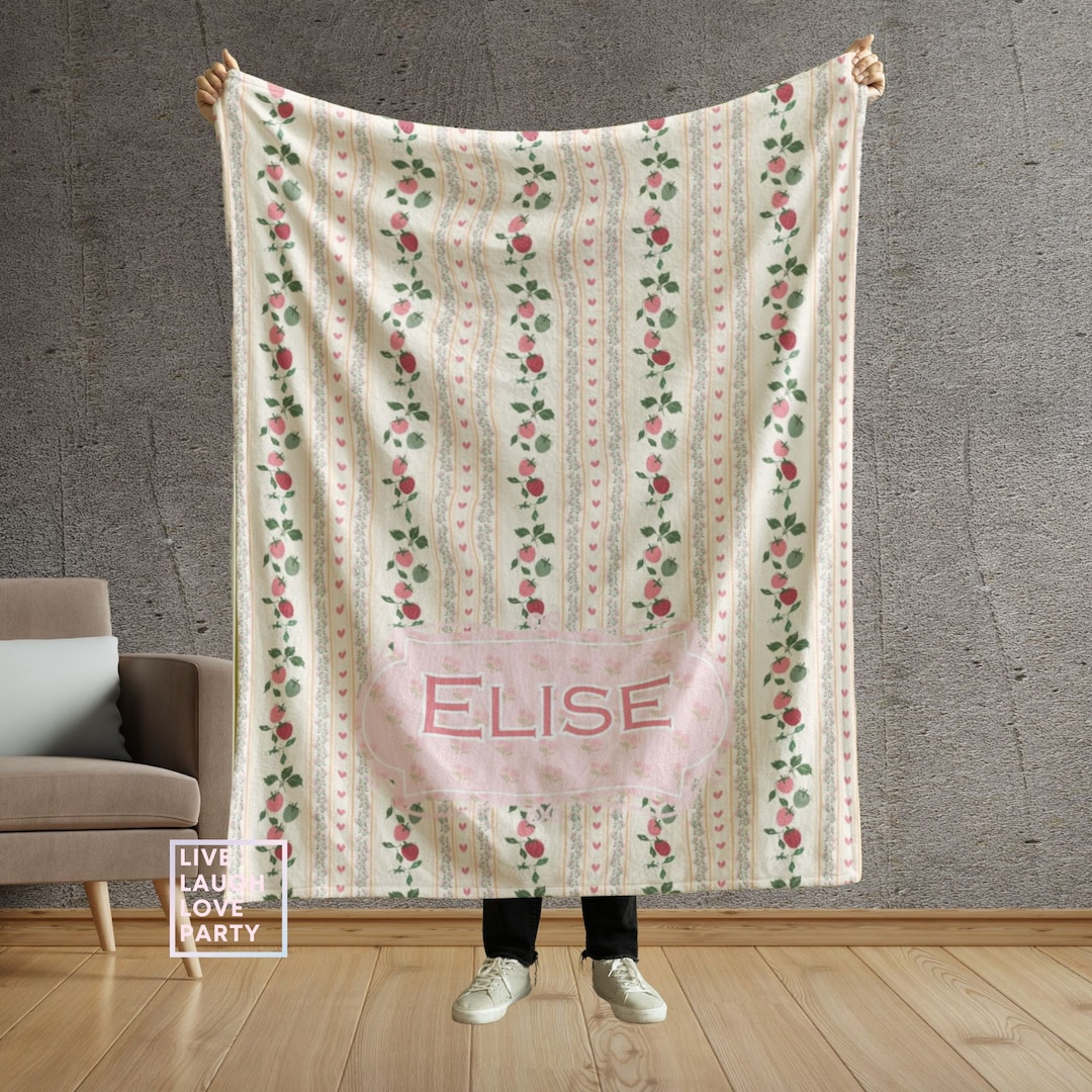 Coquette Room Decor, Coquette Blanket, Personalized Coquette Bedding ...