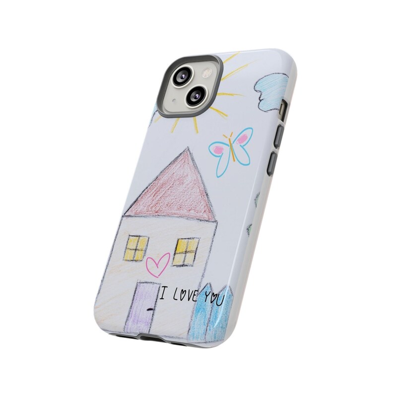 Kids Drawing Gift, Personalized Photo Phone Case, Custom Drawing Phone ...