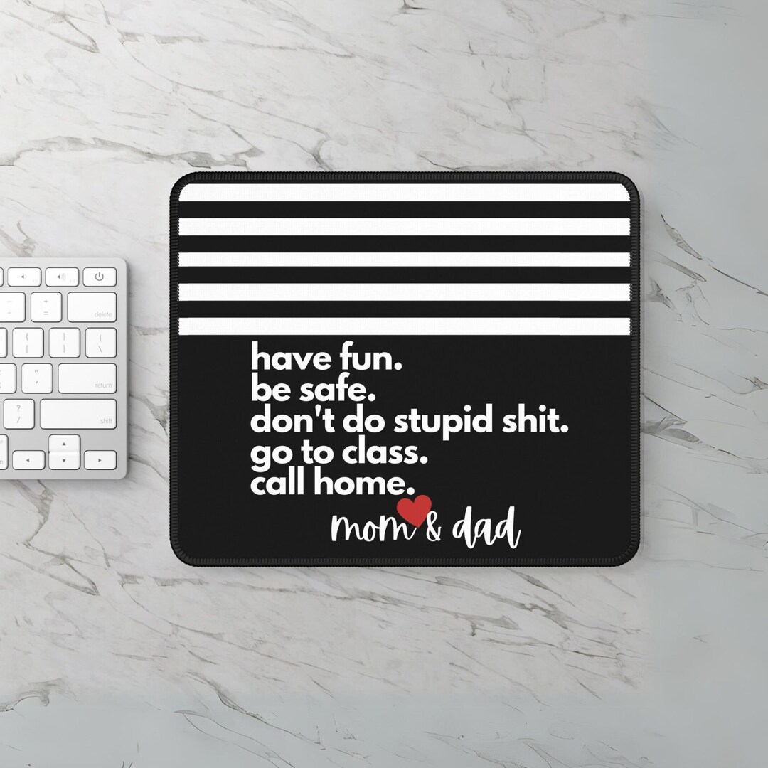 Dont Do Stupid Shit, Desk Mat, Cute Desk Mat, Personalized Mouse Pad ...