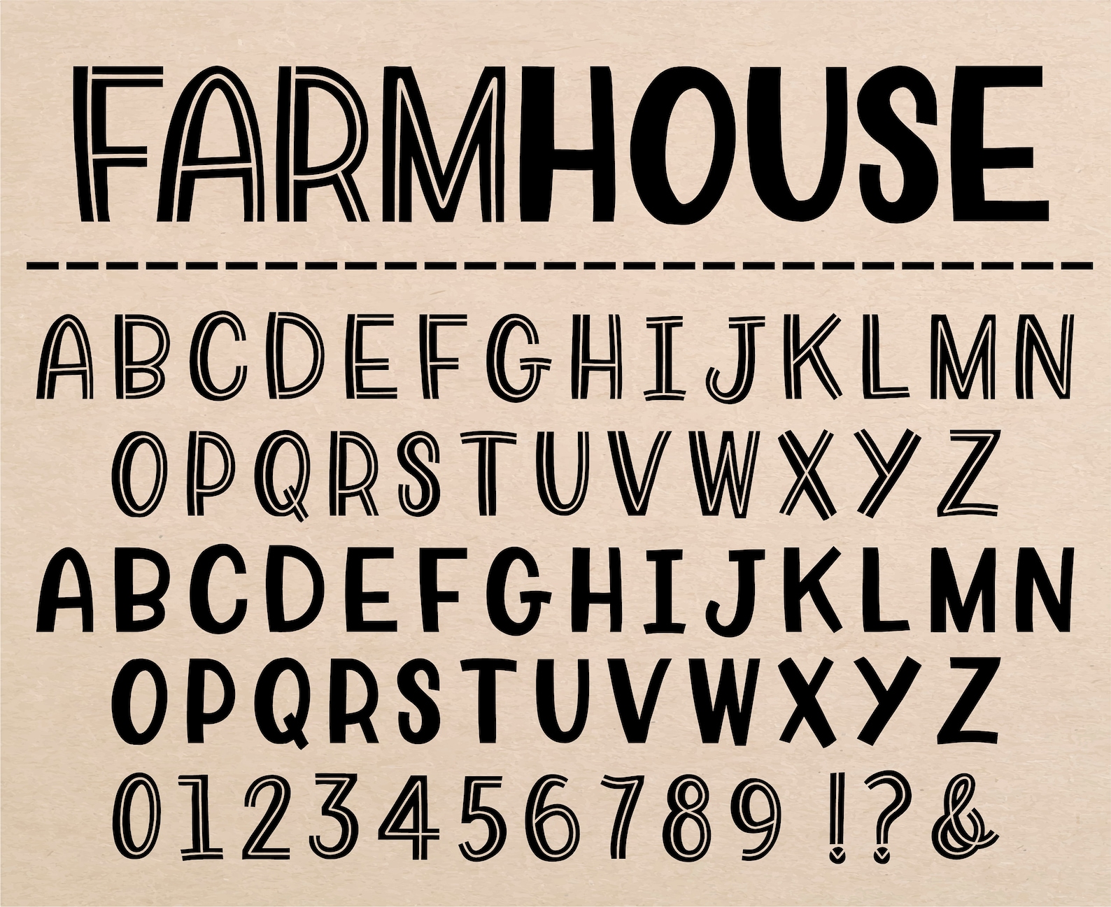 Farmhouse Font Country Font Farmhouse Lemonade Font Farmhouse Letters ...