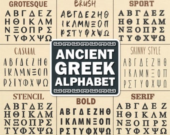 Greek Font Ancient Greece Font Ancient Font Styles Greek Letters Font ...