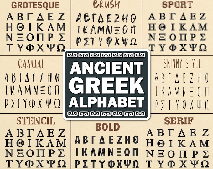Greek Font Ancient Greece Font Ancient Font Styles Greek Letters Font ...