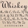 Cursive Whiskey Font Cursive Font Cursive Letters Svg Bourbon Font ...