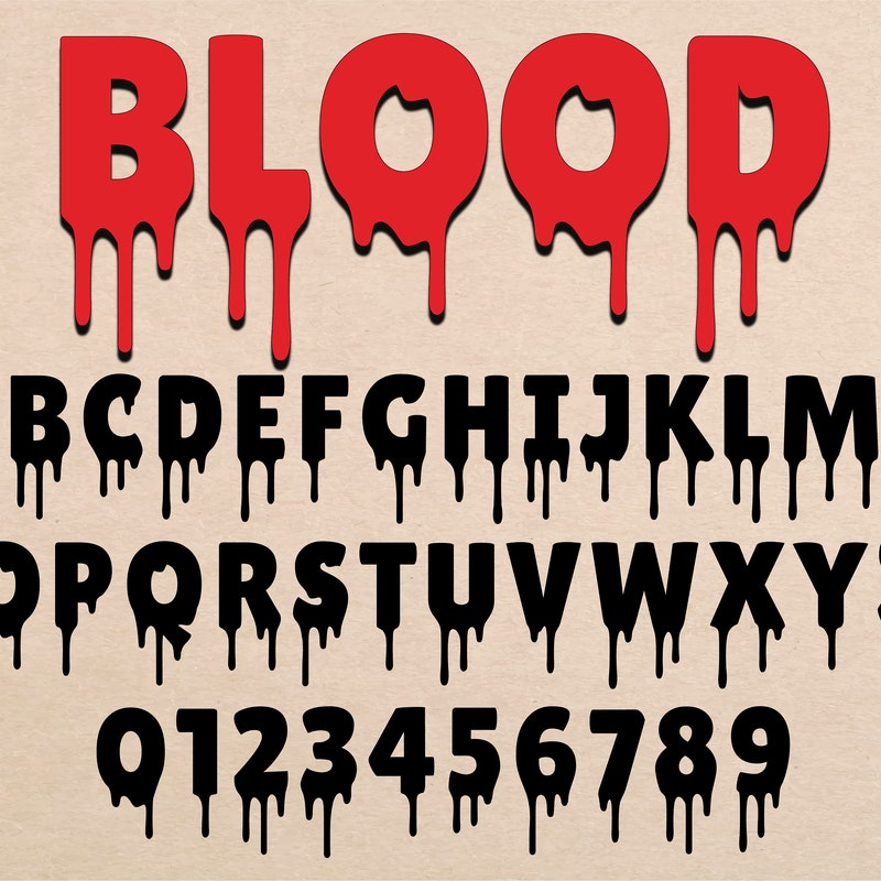 Graffiti Drip Fonts Png - Etsy