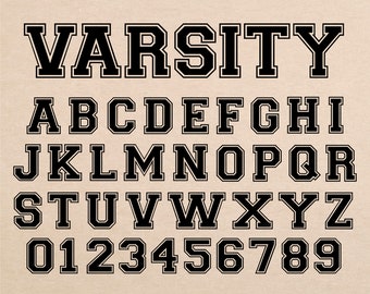 Varsity Font Distressed Varsity Letter Font Varsity Team Font Varsity ...