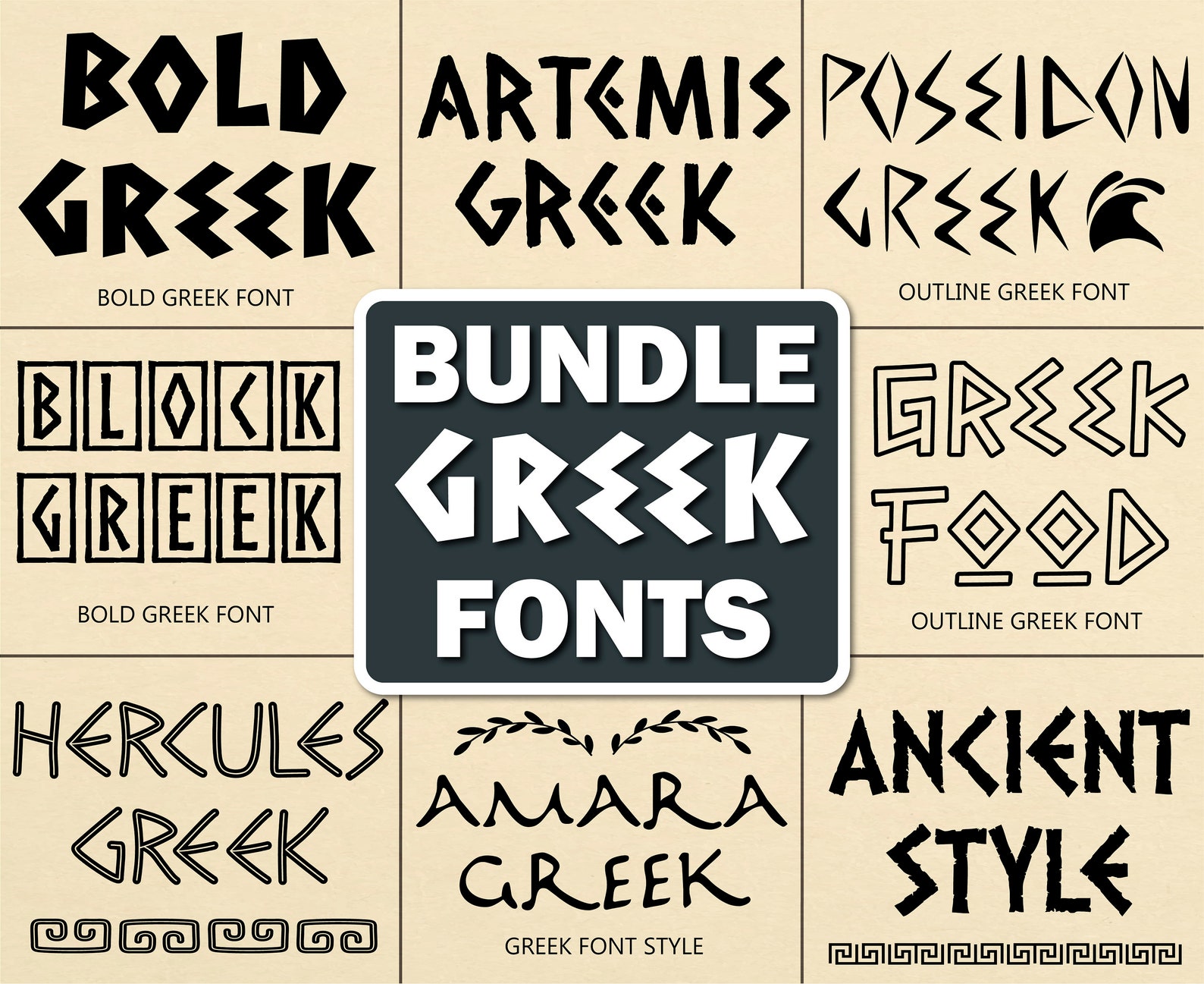 Greek Font Ancient Greece Font Ancient Font Styles Greek Letters Font ...