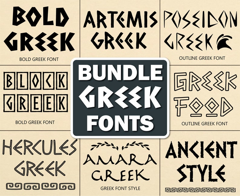 Greek Font Ancient Greece Font Ancient Font Styles Greek Letters Font ...