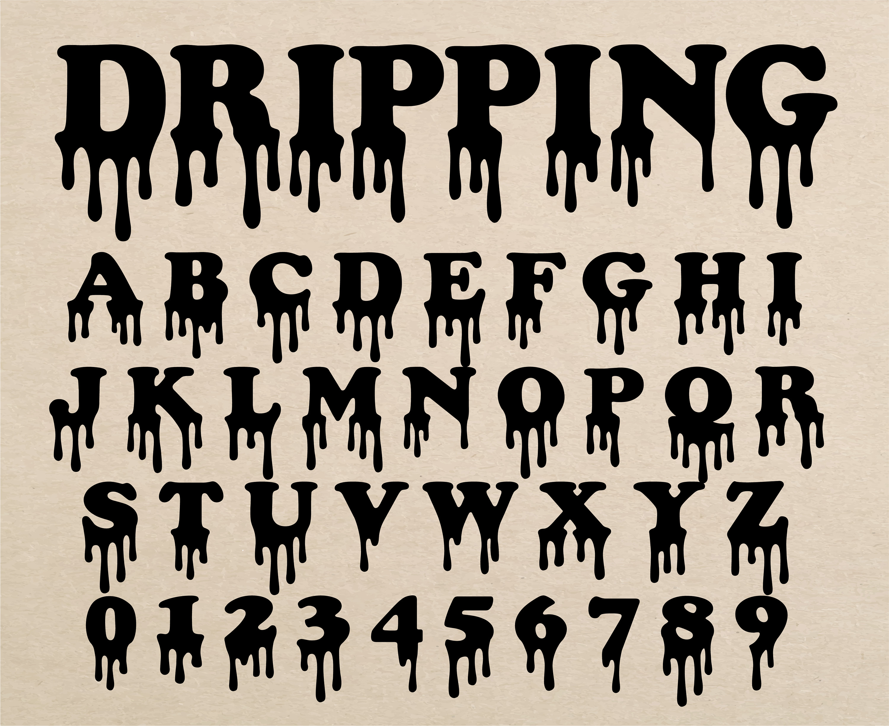 Dripping Font Drip Font Blood Dripping Font Honey Drip Font Dripping Letter Font Paint Drip Font ...