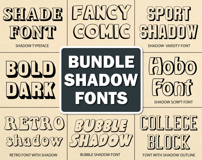 Shadow Font Shadow Script Font Shadow Font Style Shadow Letters Font ...