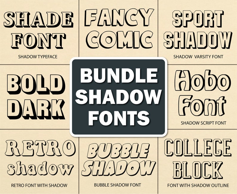 Shadow Font Shadow Script Font Shadow Font Style Drop Shadow Font Letters With Shadow Bubble ...