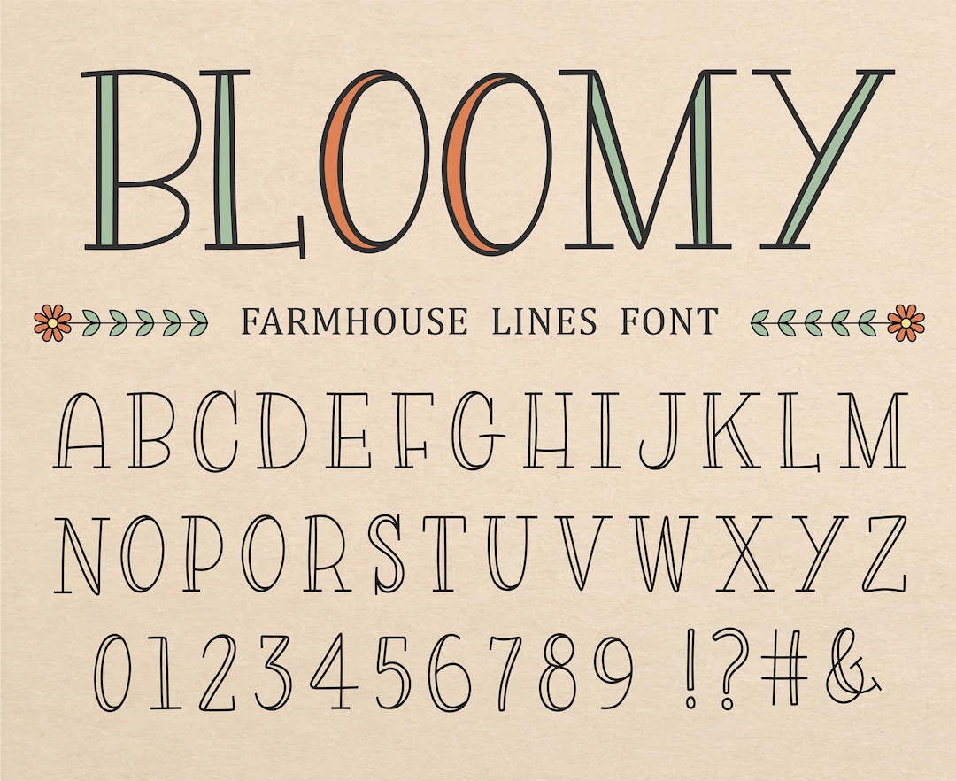 Farmhouse Font Thin Font Tall Font Country Font Home Font Rustic Font ...