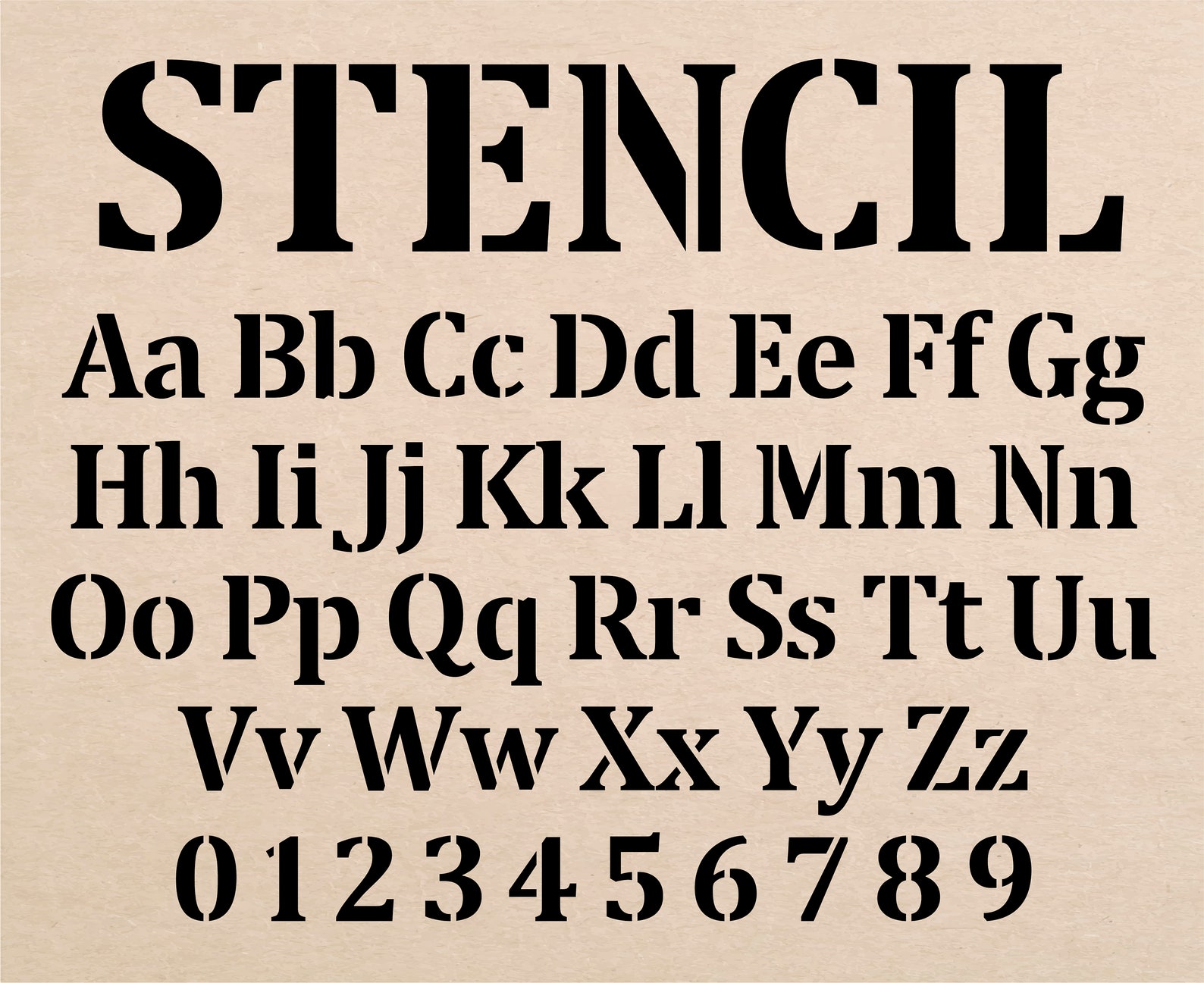 Stencil Font Army Font Military Font Military Stencil Font Army Stencil ...