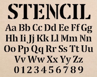 Stencil Font Army Font Military Font Camouflage Font Military Stencil ...