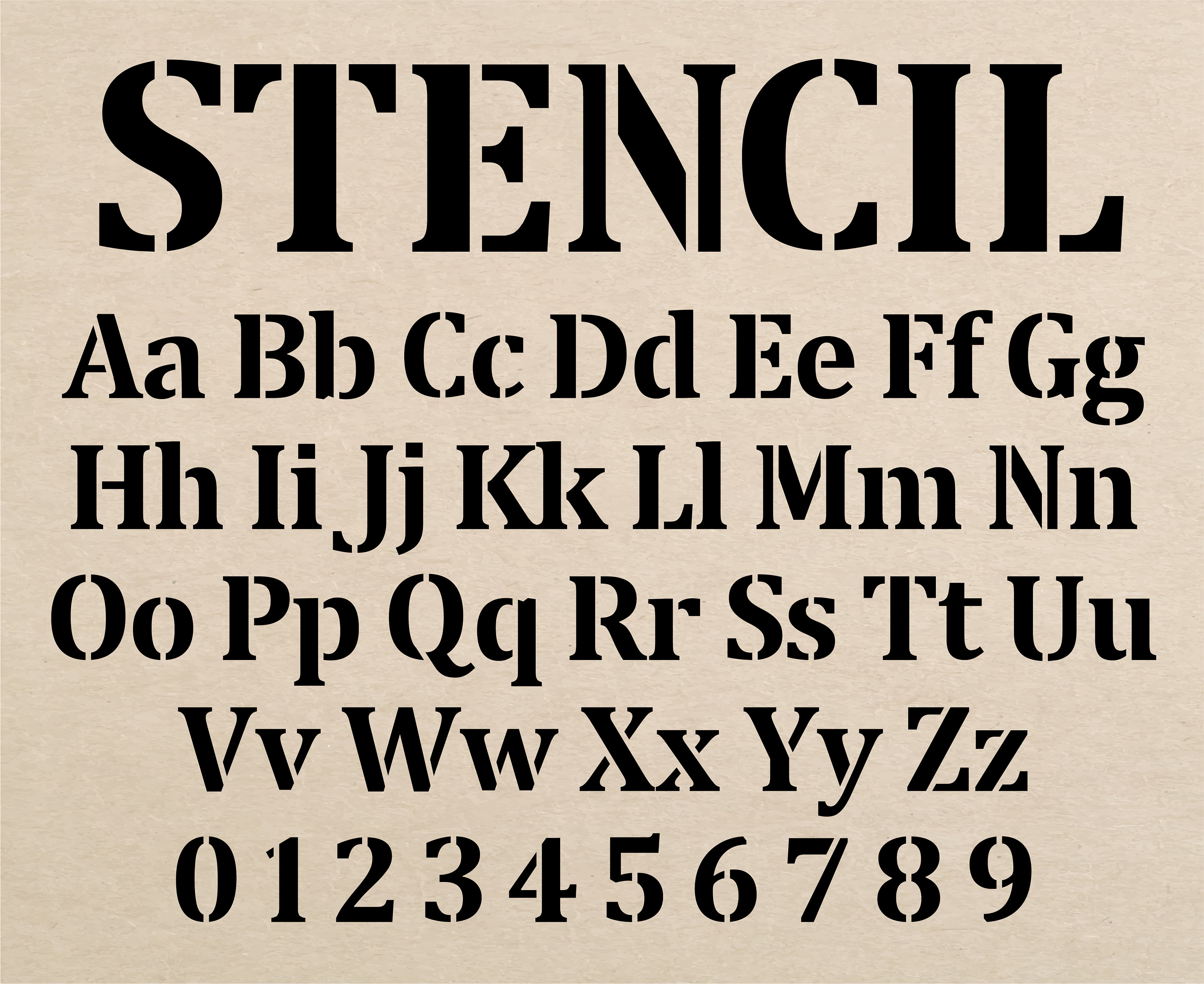 Stencil Font Army Font Military Font Military Stencil Font Army Stencil ...