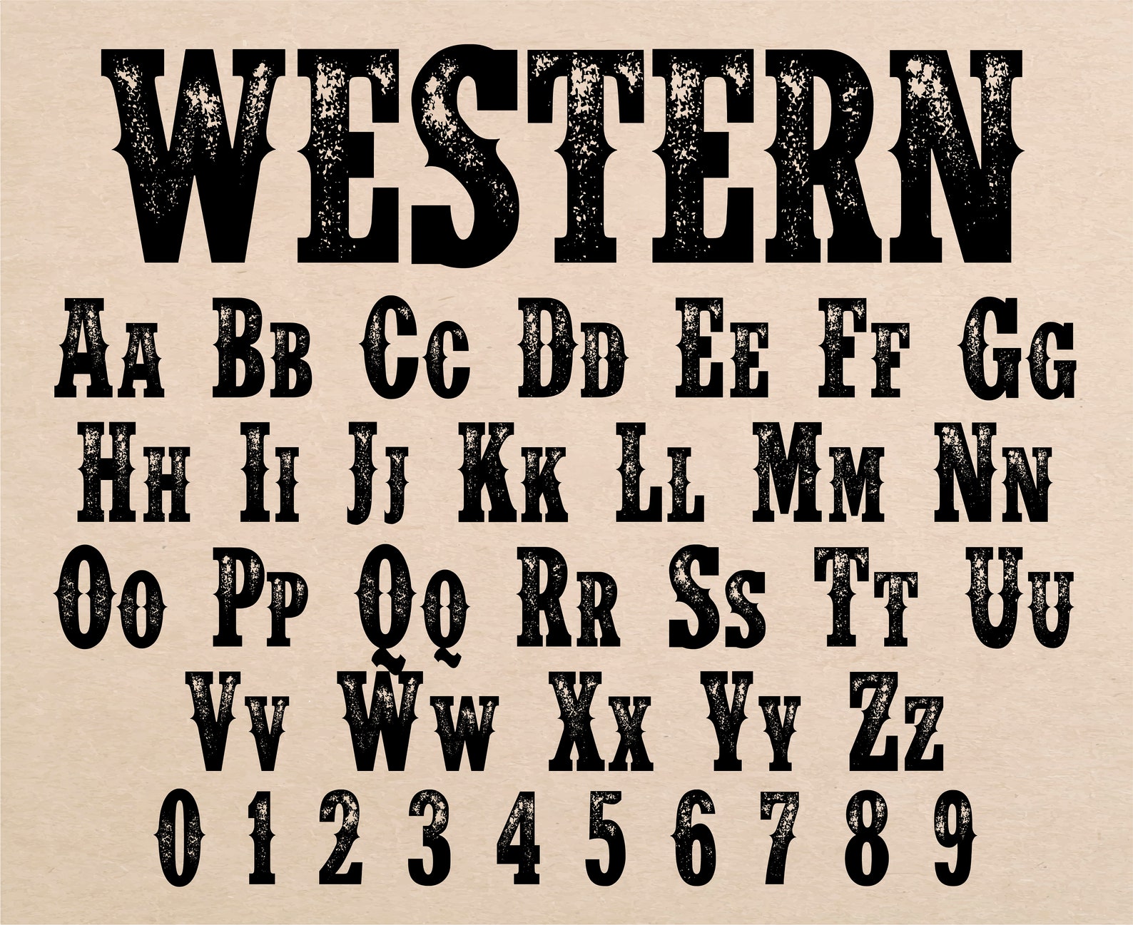Western Font Wild West Font Old West Font Western Font Styles Cowboy ...