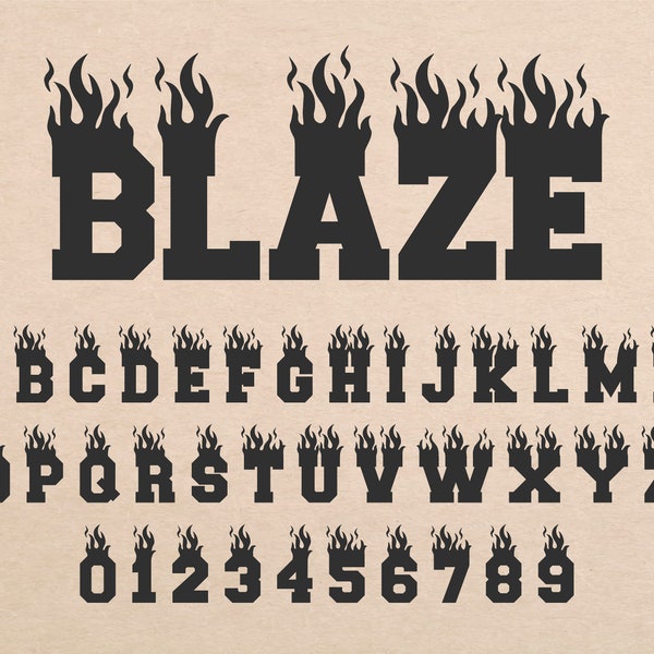 Firefighter Font - Etsy