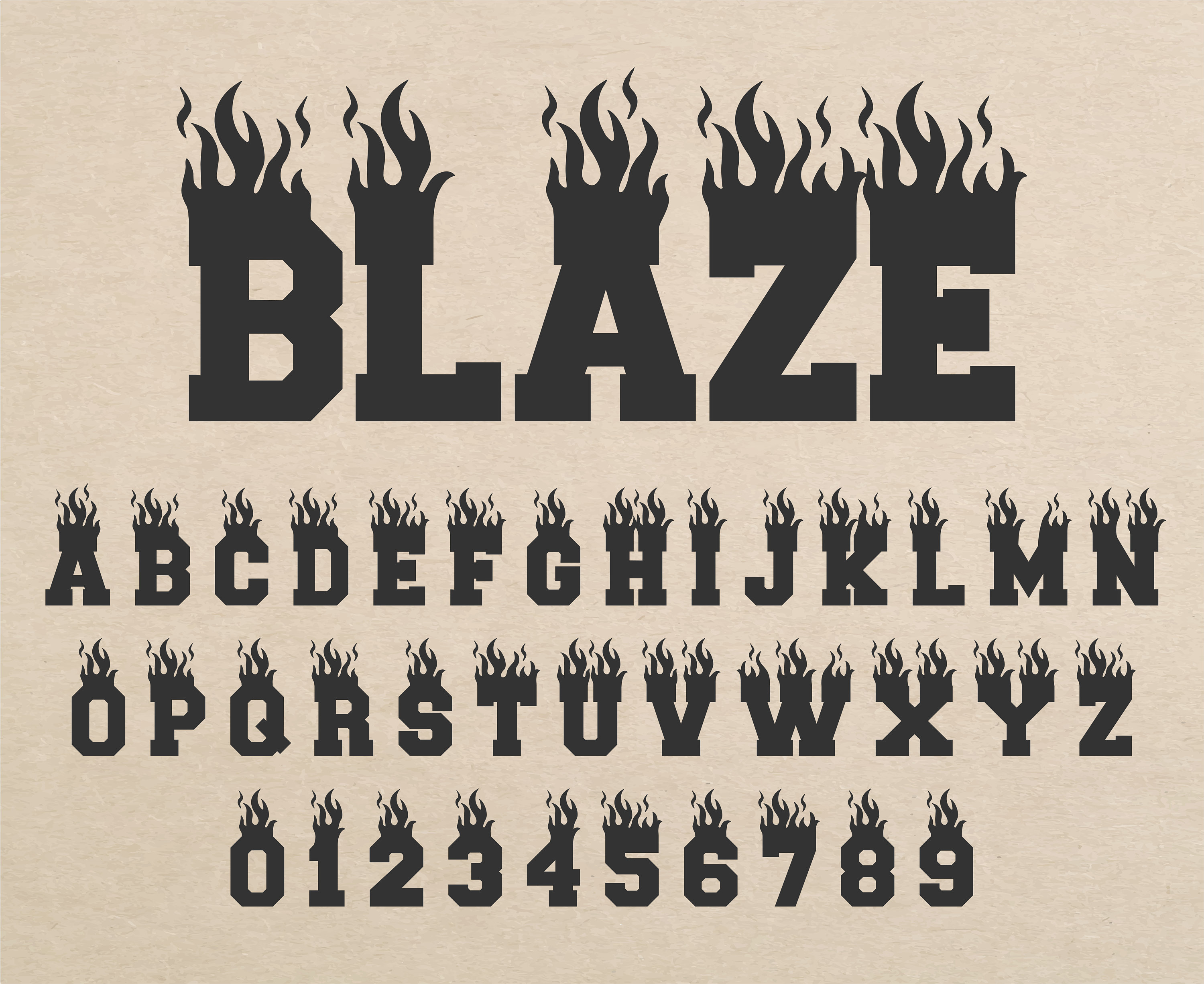 Flame Font Fire Font Burning Font Flaming Letters Font Burning Fire ...