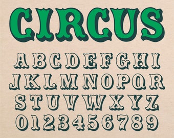 Circus Font Carnival Font Circus Font Letters Carnival Letters Font ...