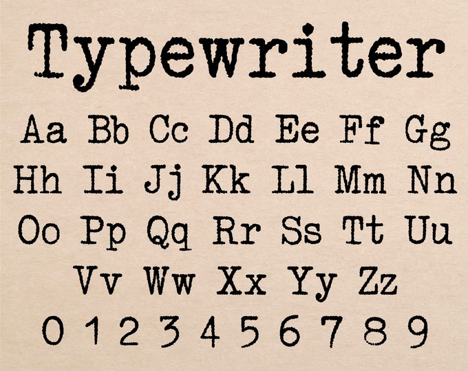Typewriter Font Type Font American Typewriter Font Old Typewriter Font ...