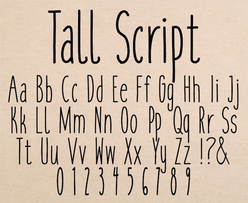 Tall Thin Font Tall Skinny Font Tall Letters Font Skinny Font Thin Font ...