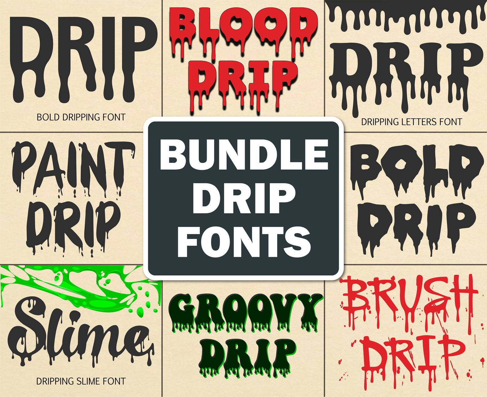 Drip Font Dripping Font Blood Dripping Font Honey Drip Font Dripping Letter Font Paint Drip Font ...