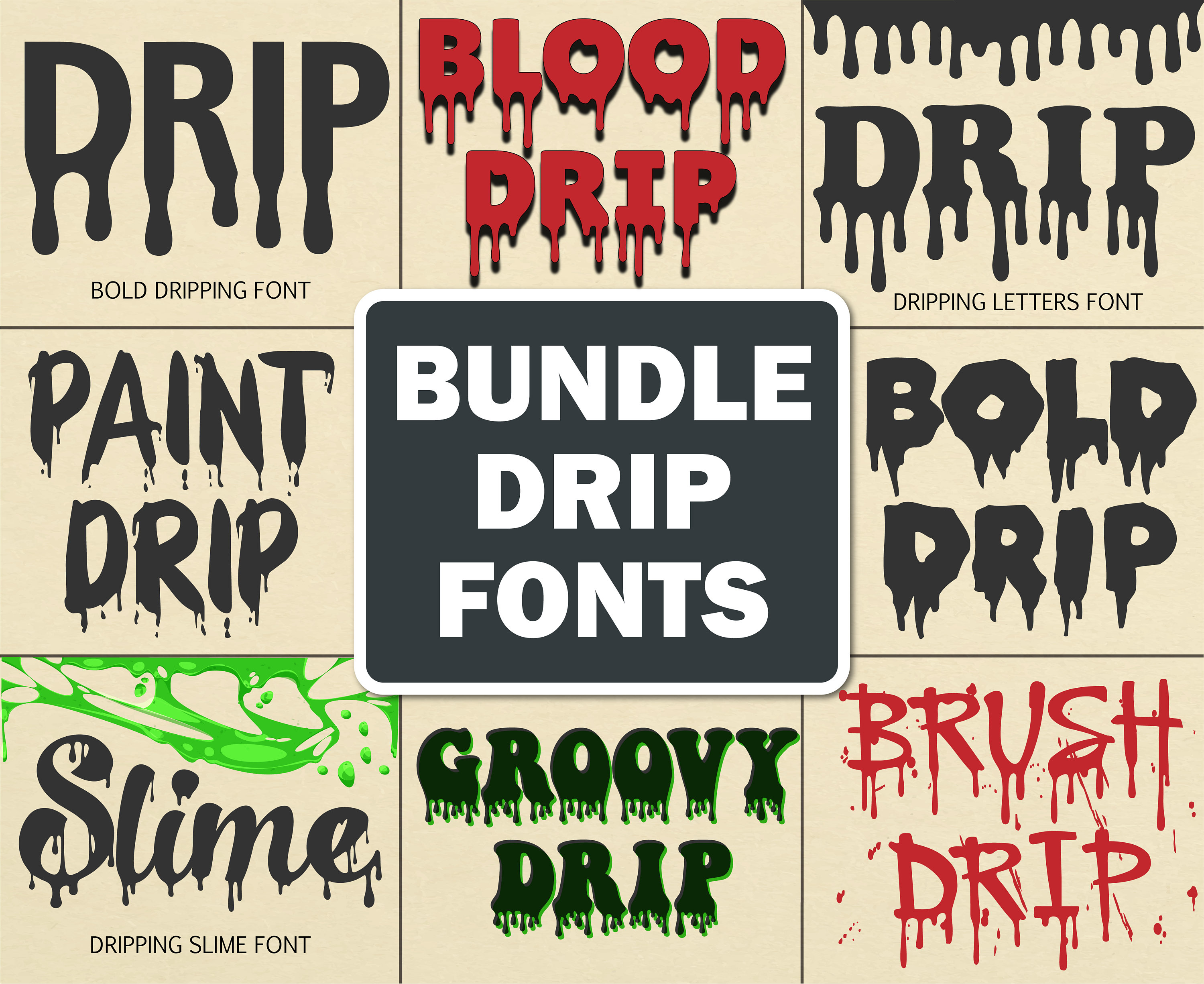 Drip Font Dripping Font Blood Dripping Font Honey Drip Font Dripping ...