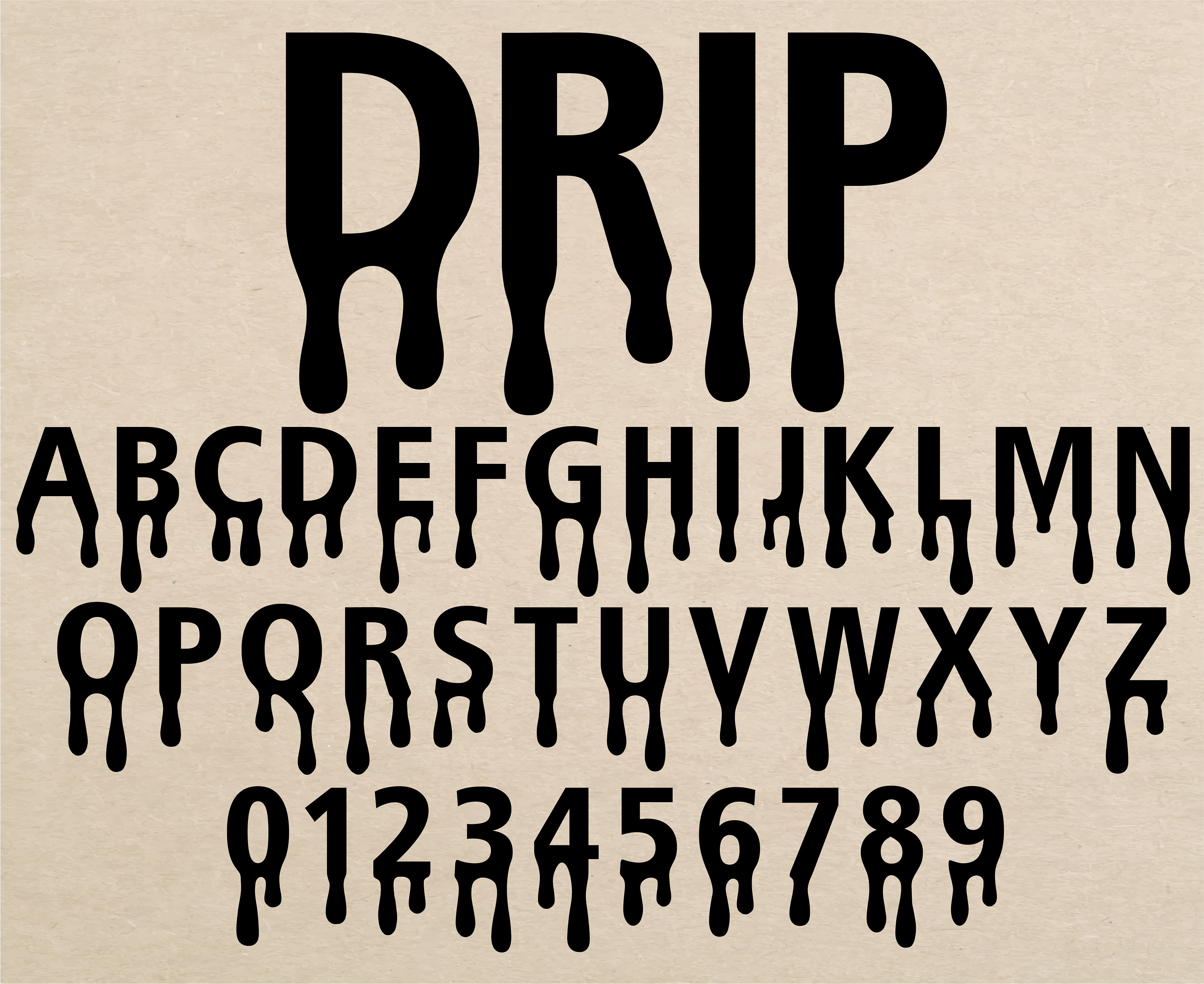 Drip Font Dripping Font Blood Dripping Font Honey Drip Font Dripping ...