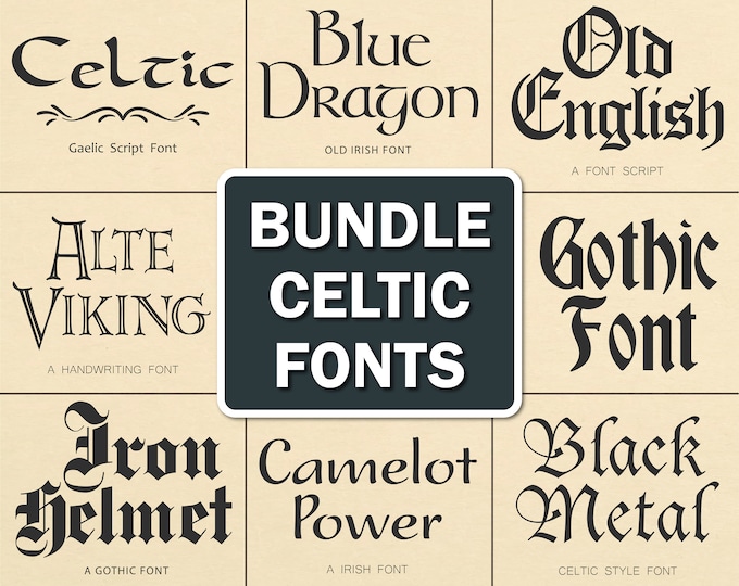 Celtic Font Irish Font Gaelic Font Celtic Letters Svg Celtic Font ...