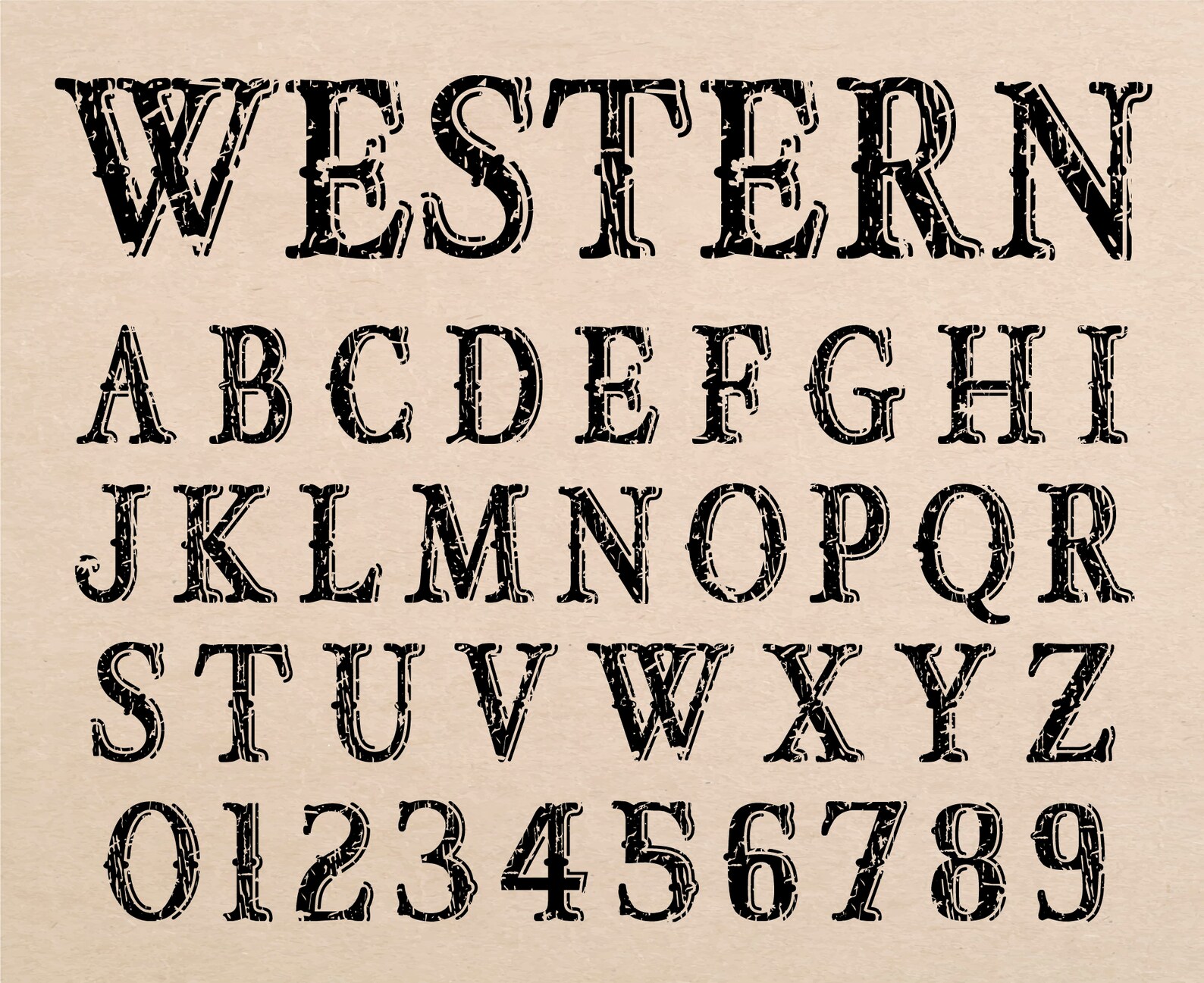 Western Font Wild West Font Old West Font Western Font Styles Cowboy ...