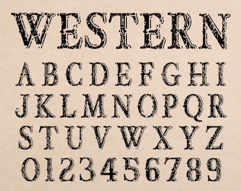 Western Font Wild West Font Old West Font Western Font Styles Cowboy ...