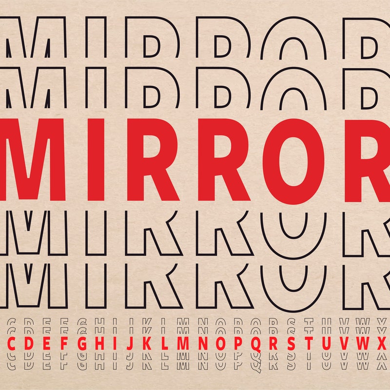 Mirror Letters - Etsy