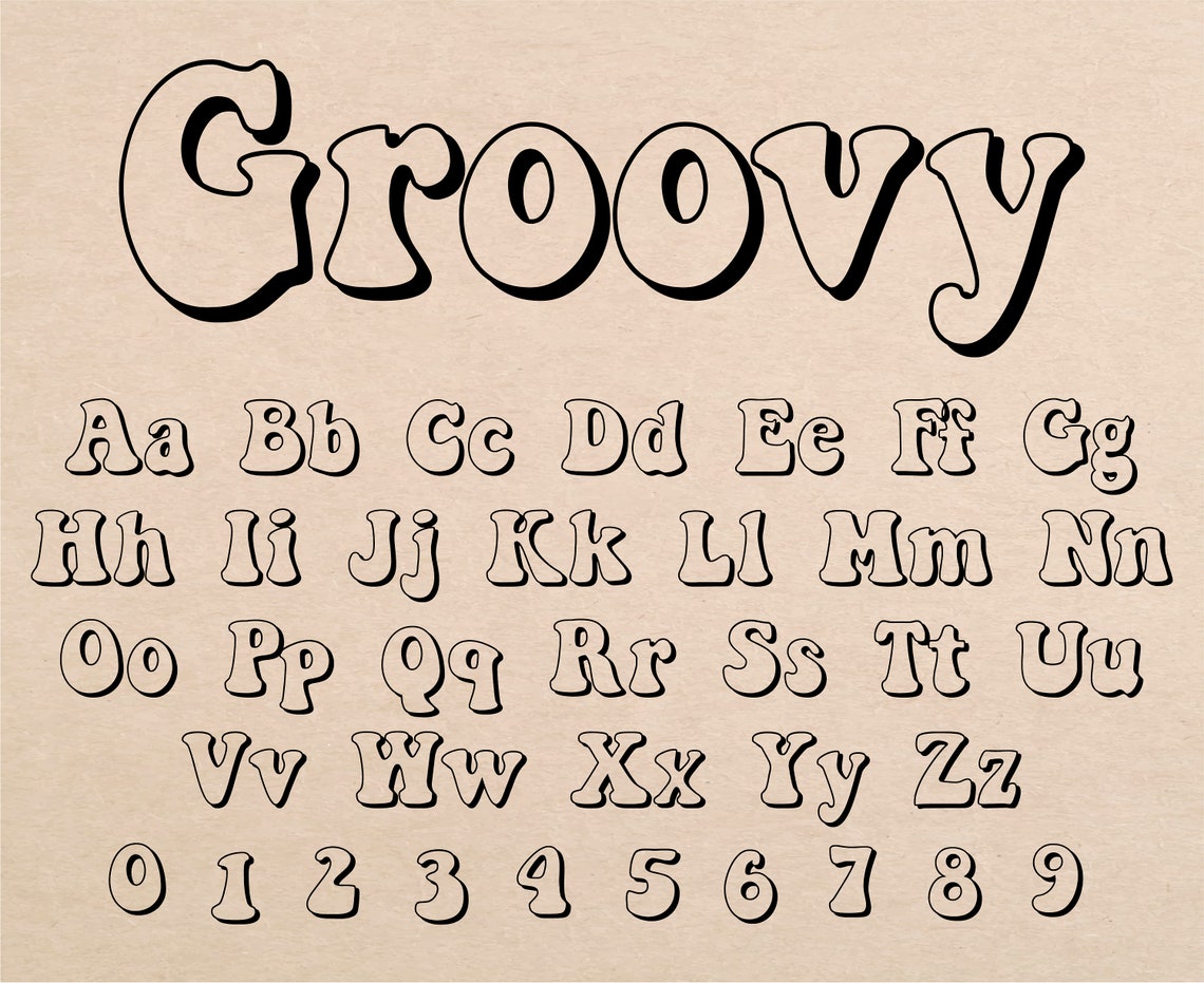 Groovy Font Groovy Retro Font Groovy Script Font Groovy 70s Font Groovy ...